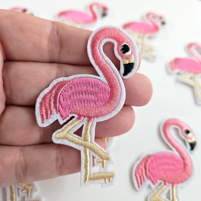 Flamingo Iron Patches - Etsy