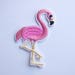 Pink Flamingo Patch Iron on Patch Embroidered Summer Applique Trendy ...