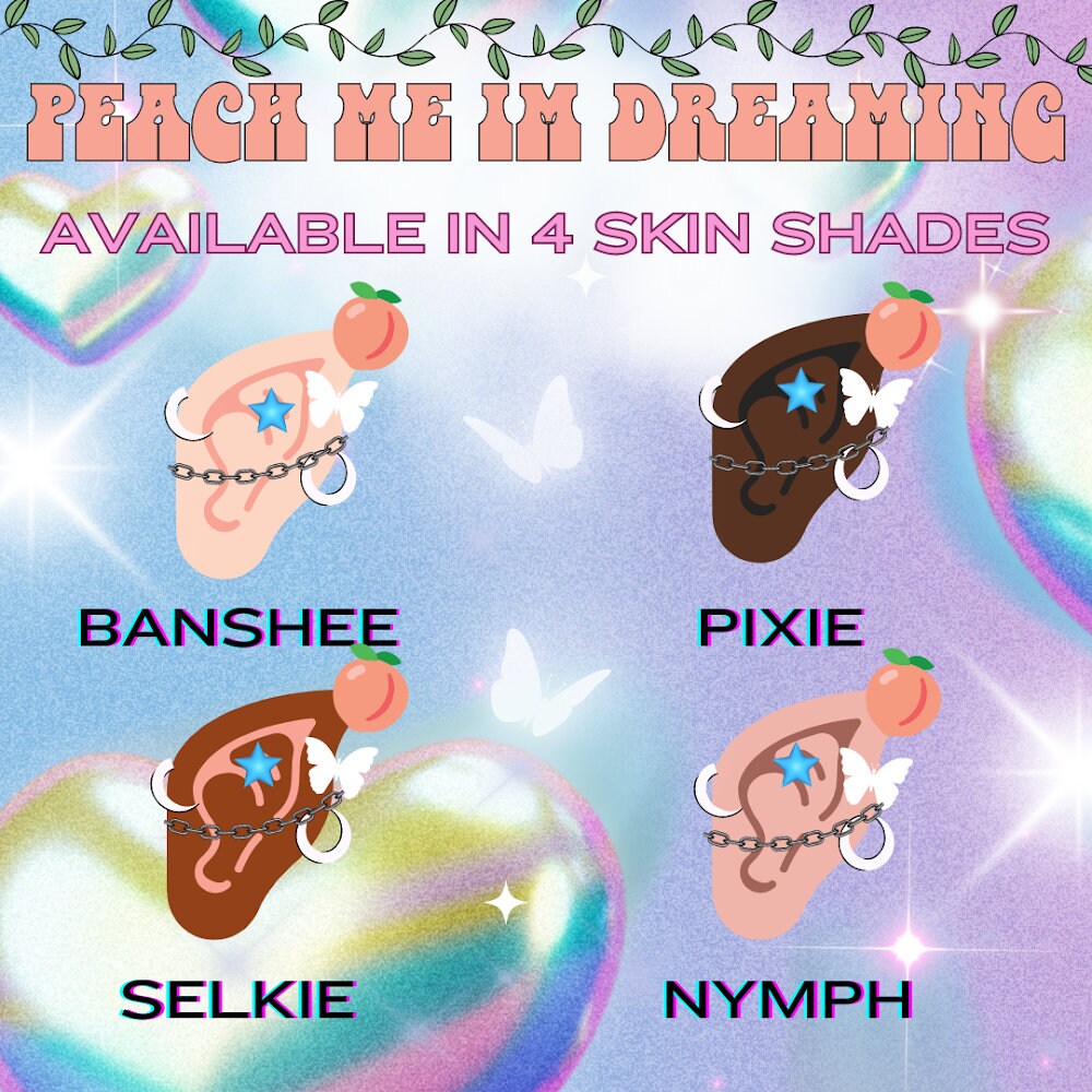 Peach Me I'm Dreaming Elf Ears: Nymph - Etsy