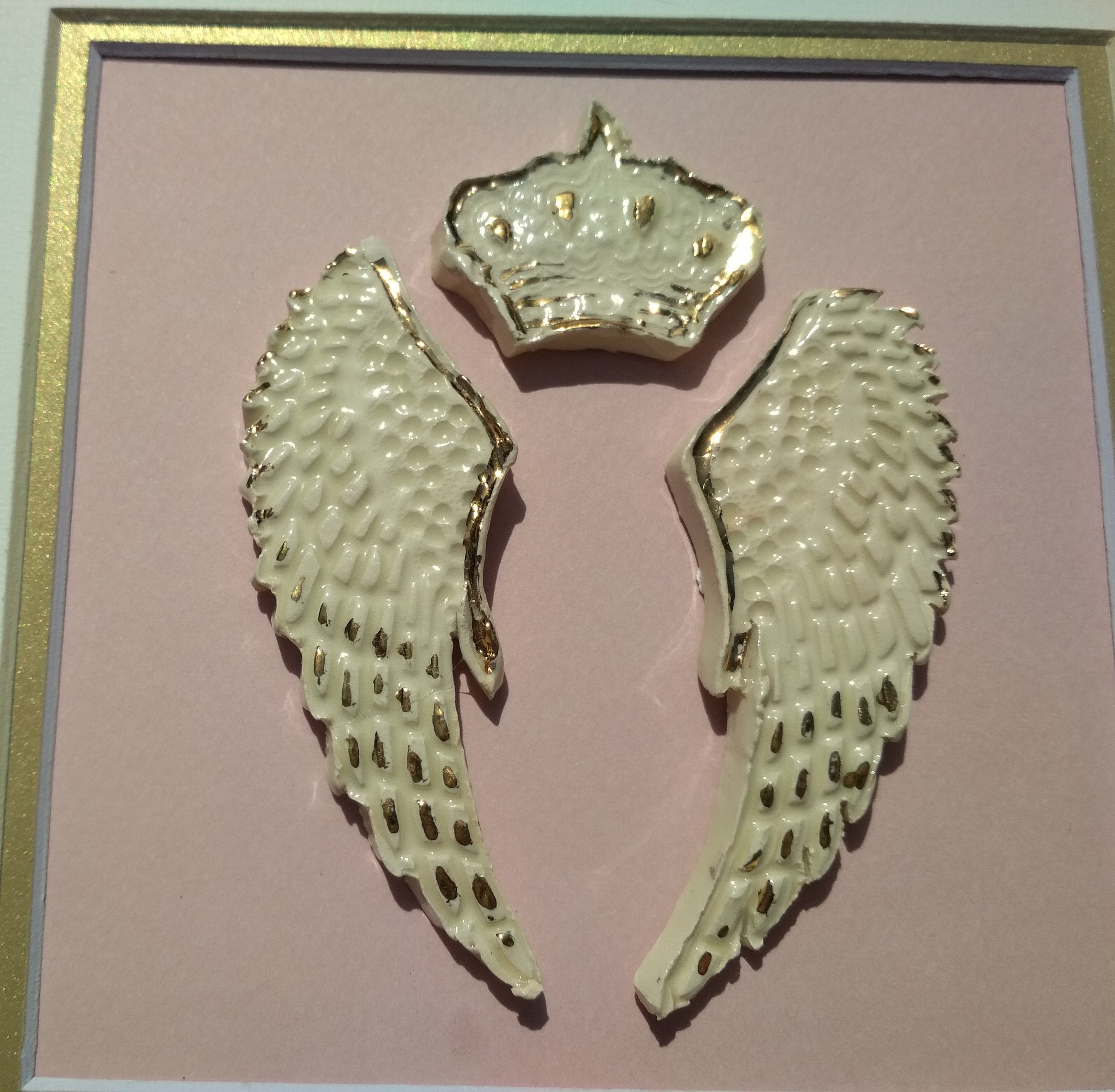 Ceramic Wings Angel Picture Frame Art - Etsy