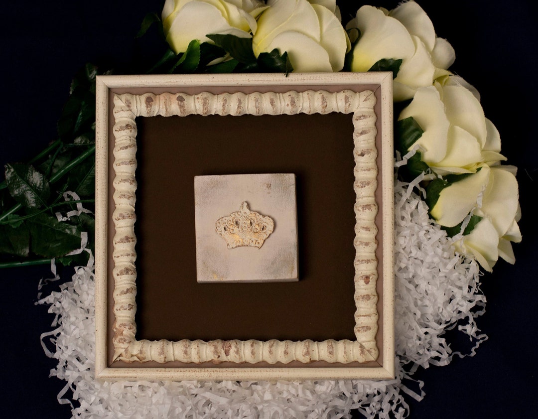 3d Crown Art Wood Wall Picture Framed - Etsy
