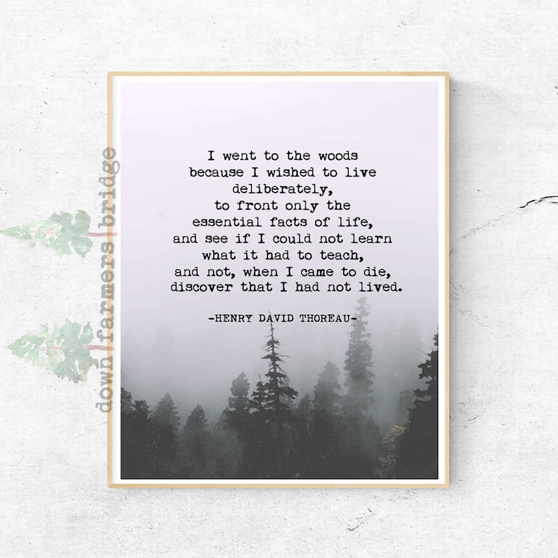 Henry David Thoreau - Etsy