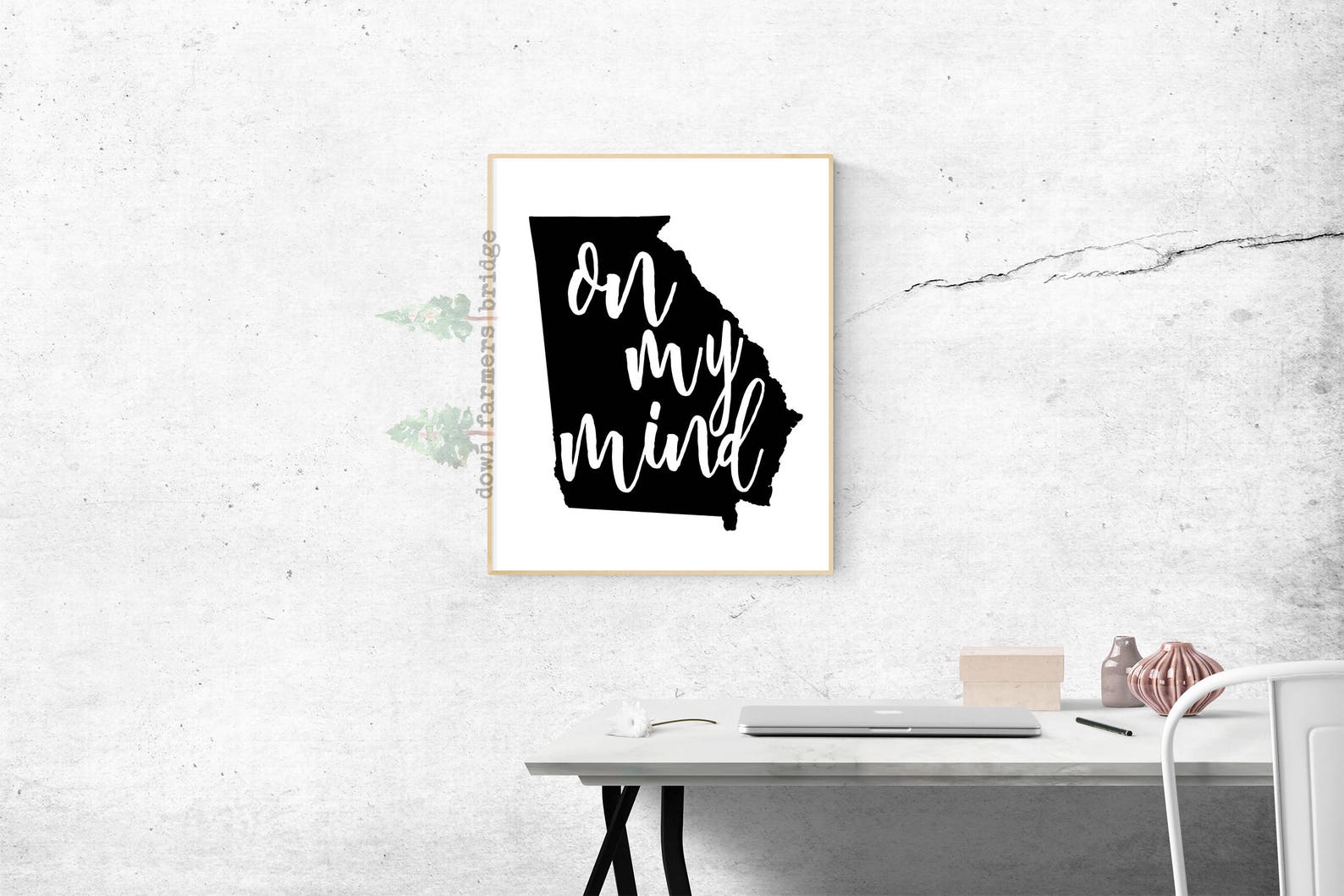 Georgia on My Mind Quote, Georgia Print, Georgia Map, Georgia Wall Art ...