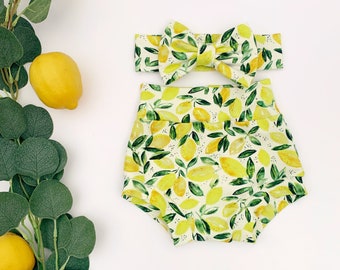 Lemon Outfit Baby Girl | Etsy