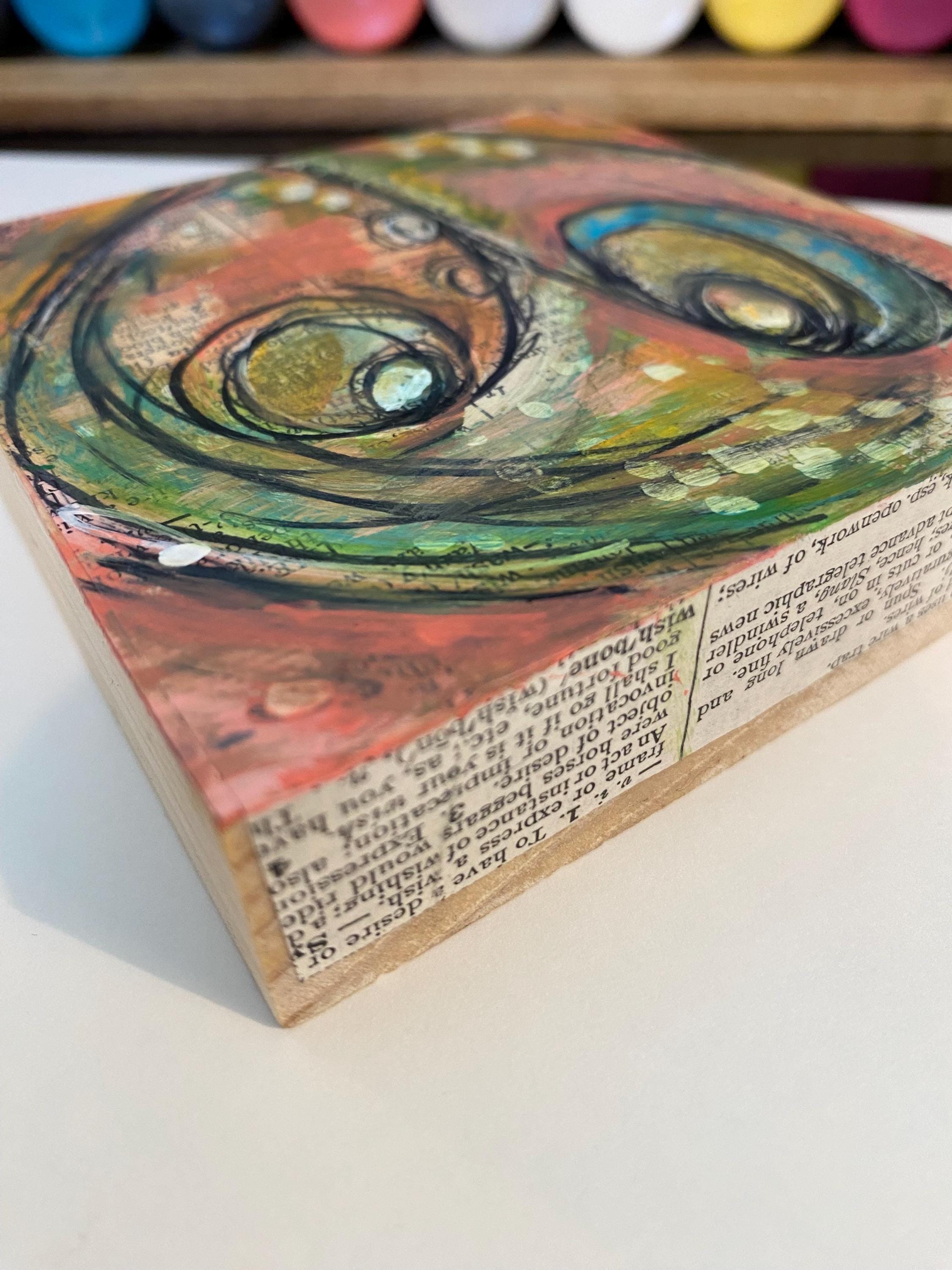 Dictionary Painting: Wit - Etsy