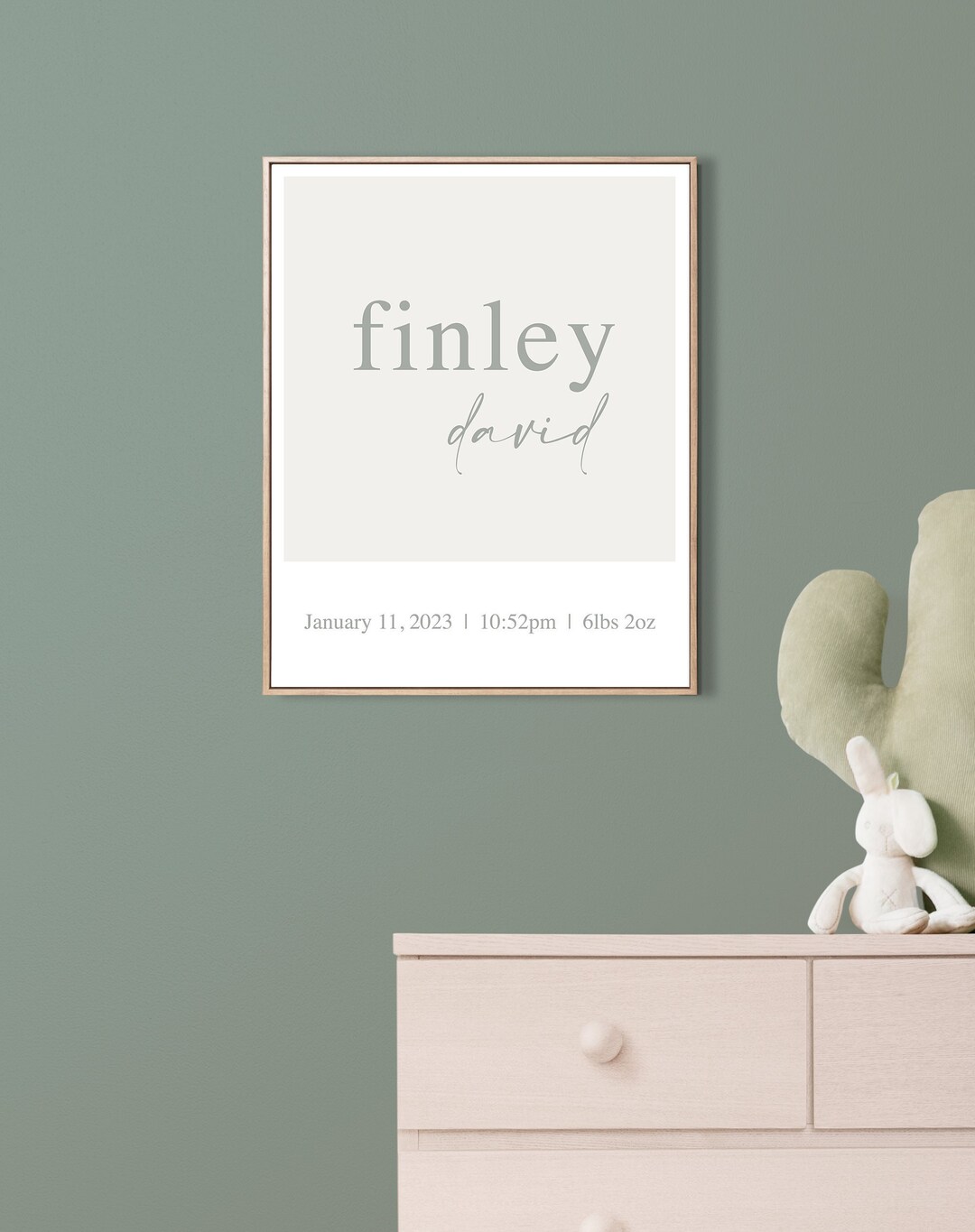 Custom Baby Name Nursery Print 8x10 Digital Download - Etsy