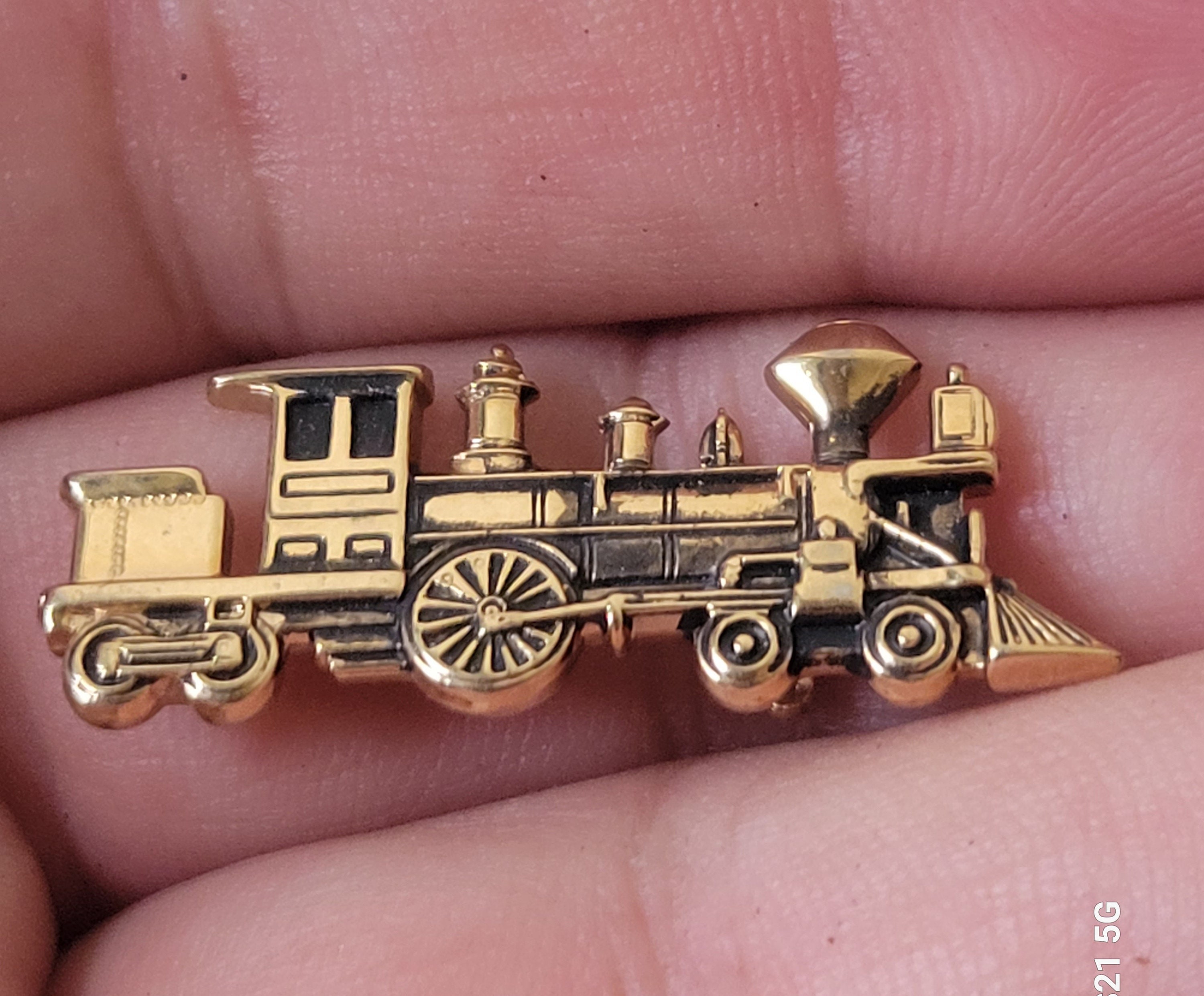 Antique Vintage Gold Filled Railroad Train Pin Brooch Railway - Etsy