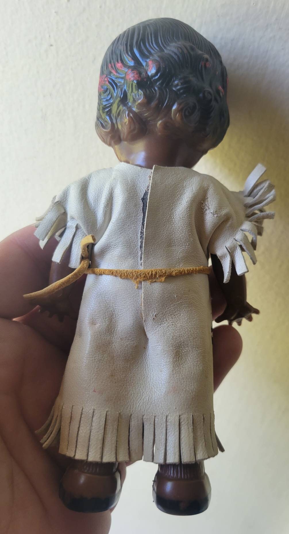 Vintage Knickerbocker Indian Girl Doll With Original Native - Etsy