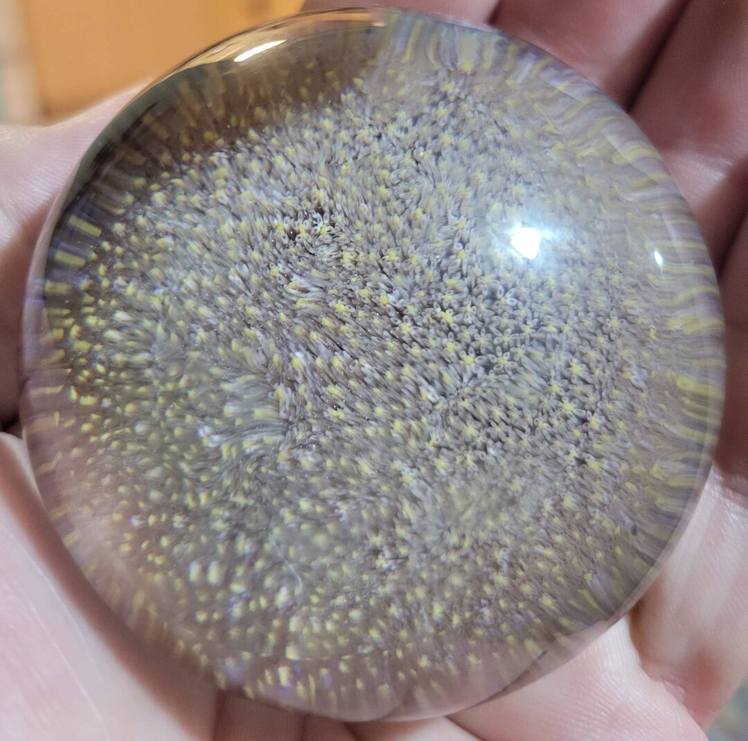 Vintage Murano Glass Paperweight Maker ALT Very Unusual Design 2.5 Made ...