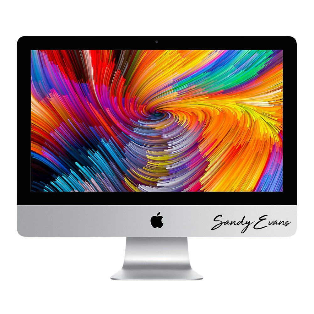 Custom iMac Signature Decals iMac Decals Vinyl Decals | Etsy