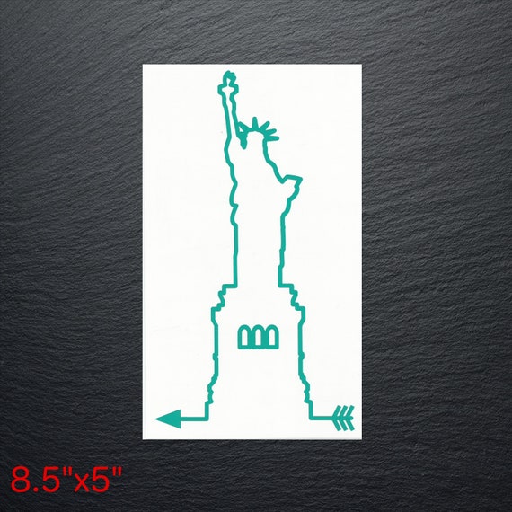 Statue of Liberty Vinyl Decal Car Decal Laptop Decal | Etsy