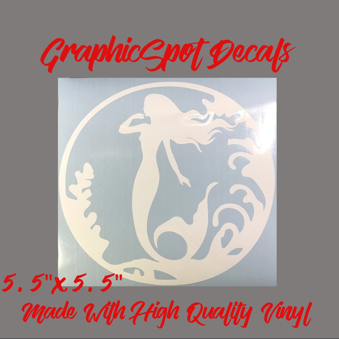 Fancy Mermaid Decal Mermaid Decals | Etsy