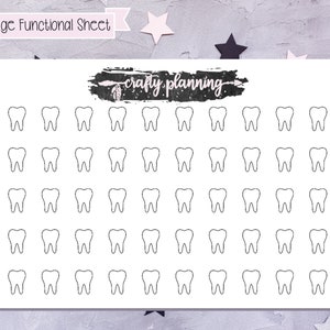 Dentist Stickers, Dental Appointment, Dentist Reminder, Teeth Stickers ...