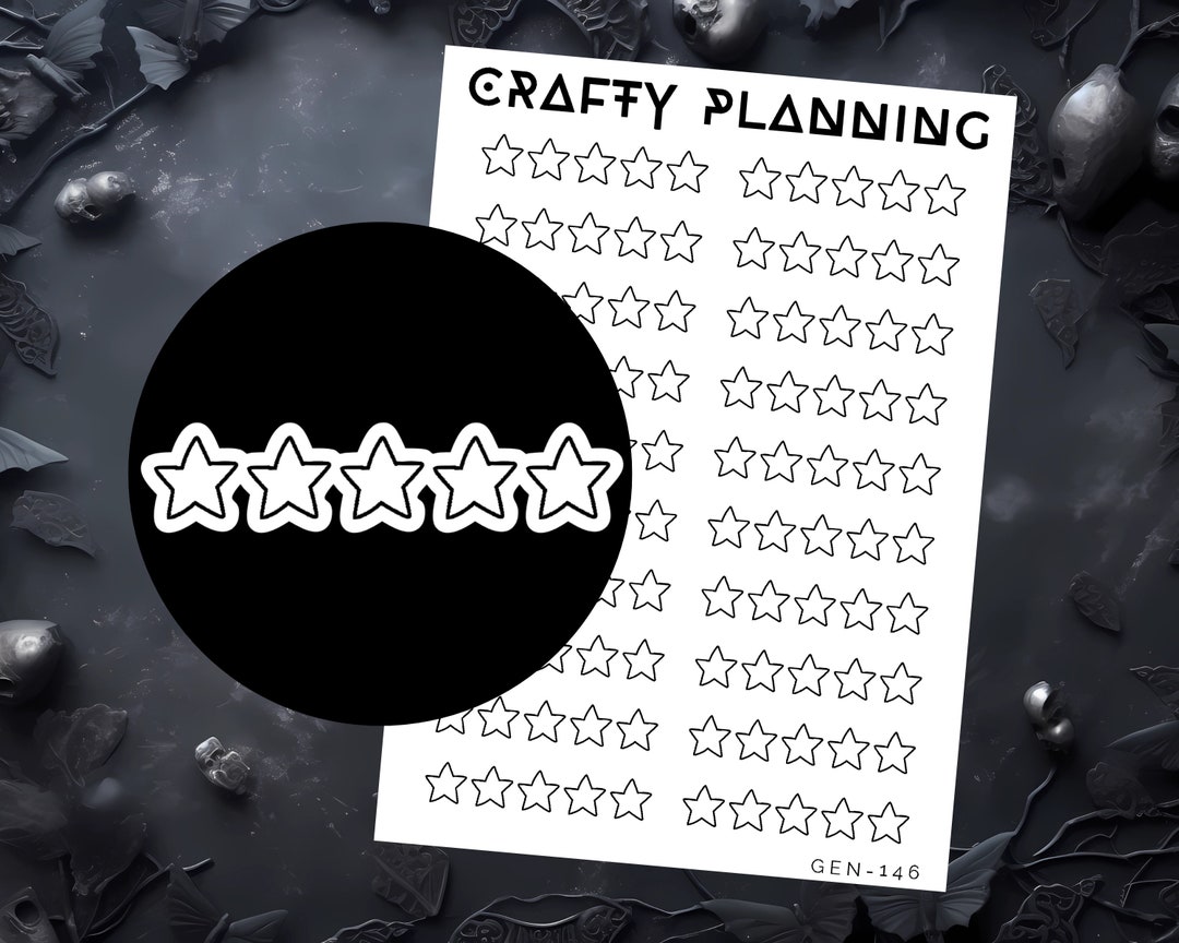 Star Rating Stickers, Reading Stickers, Book Stickers, Planner Stickers ...