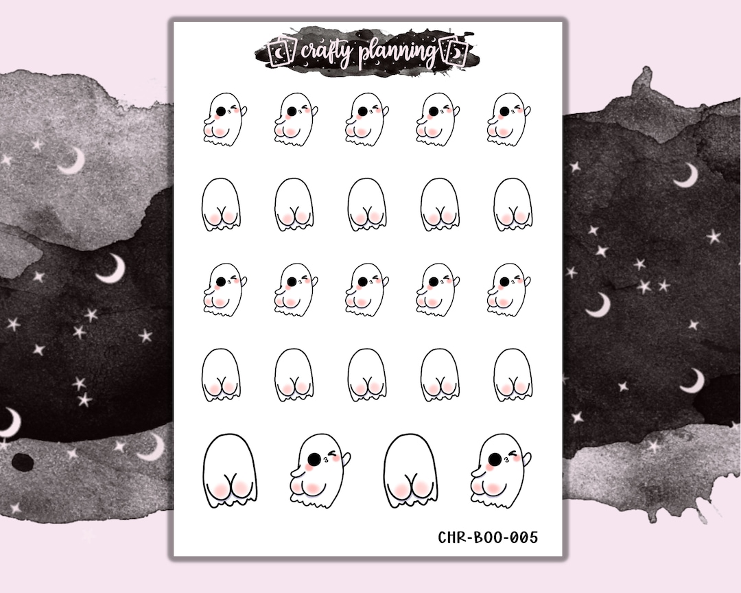Bum Stickers, Bootie Stickers, Kiss My Ass, Planner Stickers, Character ...