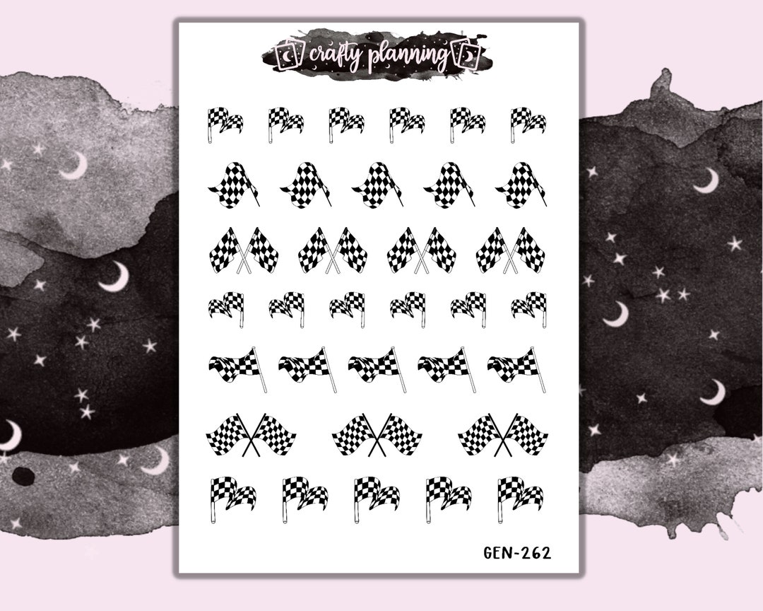 Racing Flag Stickers, Formula One Stickers, F1 Stickers, Racing Sticker ...