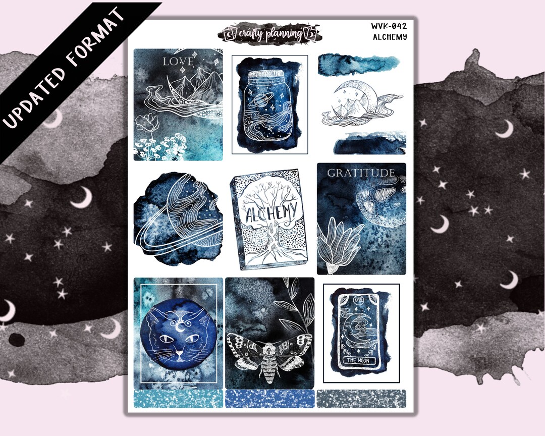 Esoteric Stickers, Witchcraft Stickers, Alchemy Stickers, Weekly ...