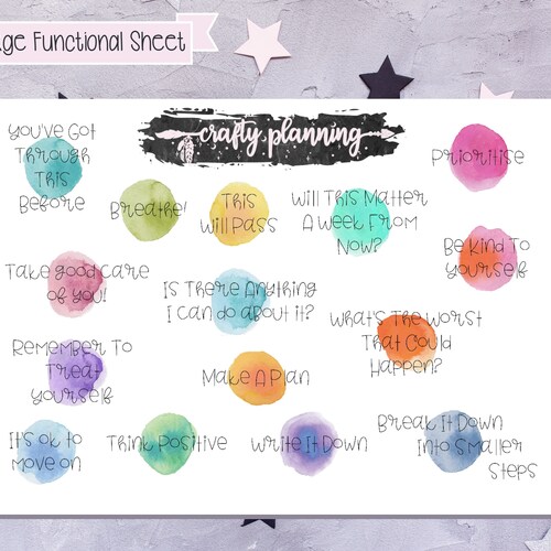 Anxiety Stickers Panic Attack Stickers Depression Stickers | Etsy