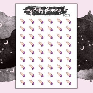 Praying Hand Sticker Prayer Stickers Religious Stickers - Etsy