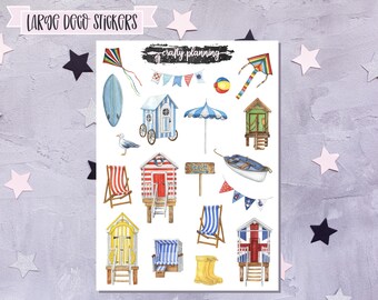Beach Hut Sticker - Etsy