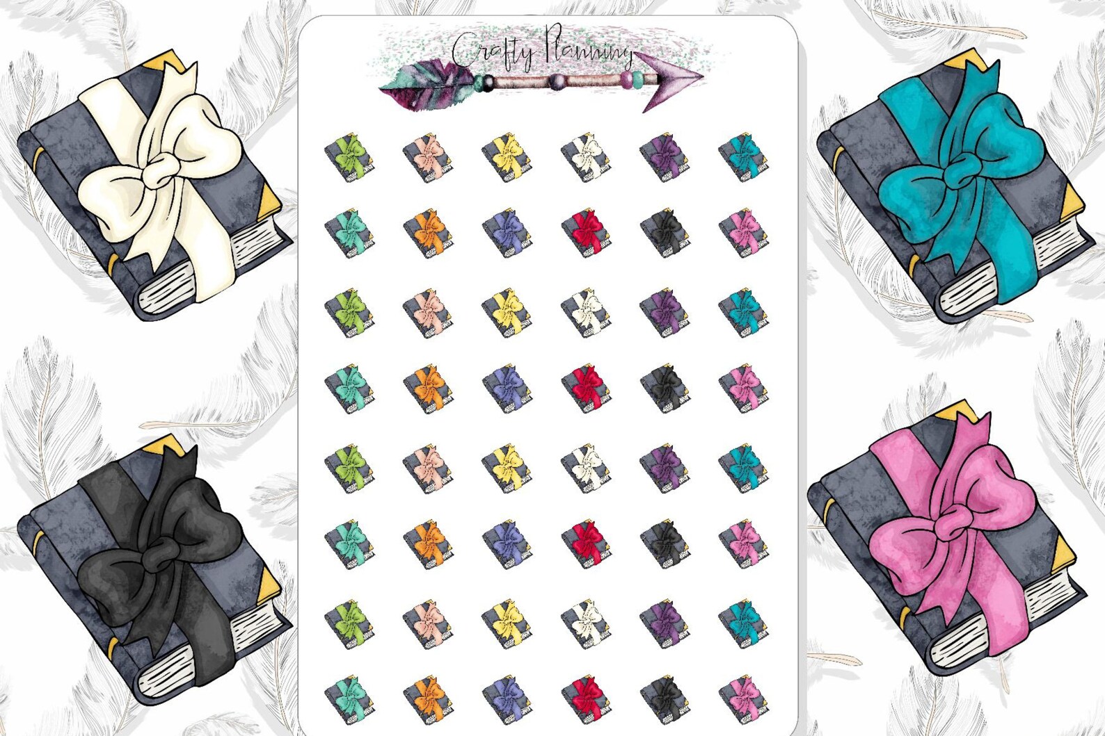 Spell Book Stickers Book Stickers Witchcraft Stickers Witch | Etsy