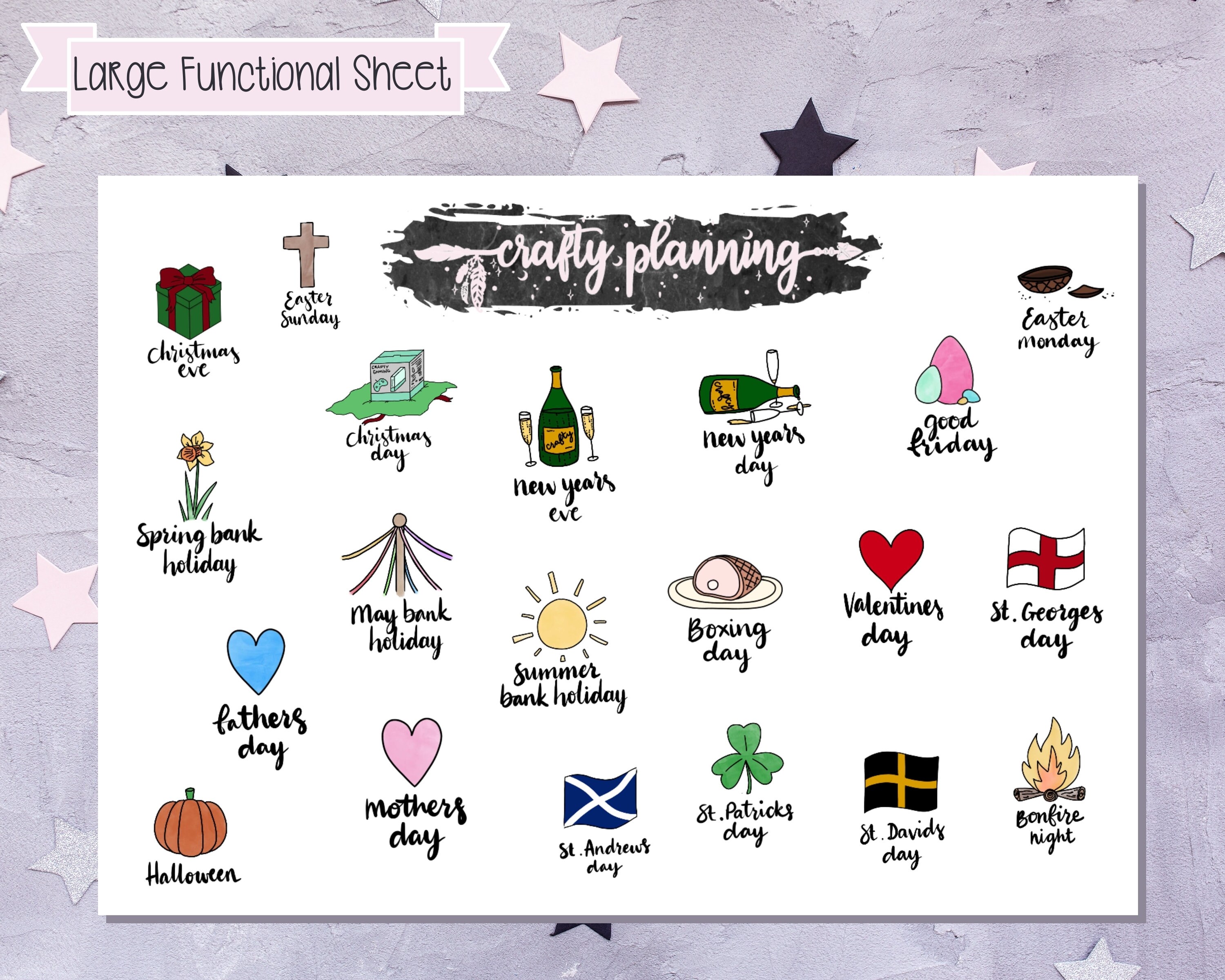 UK National Holiday Stickers Bank Holiday Stickers UK - Etsy UK