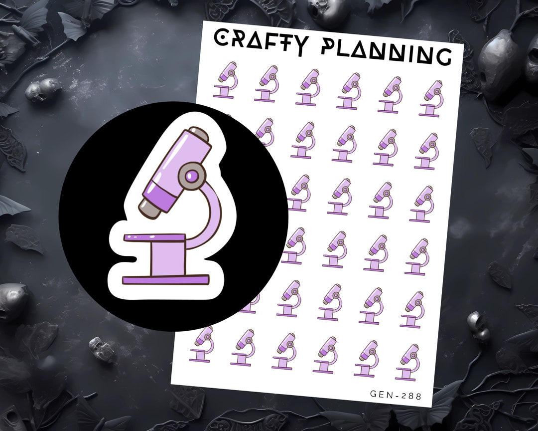 Microscope Stickers, Science Stickers, Biology Stickers, Chemistry ...