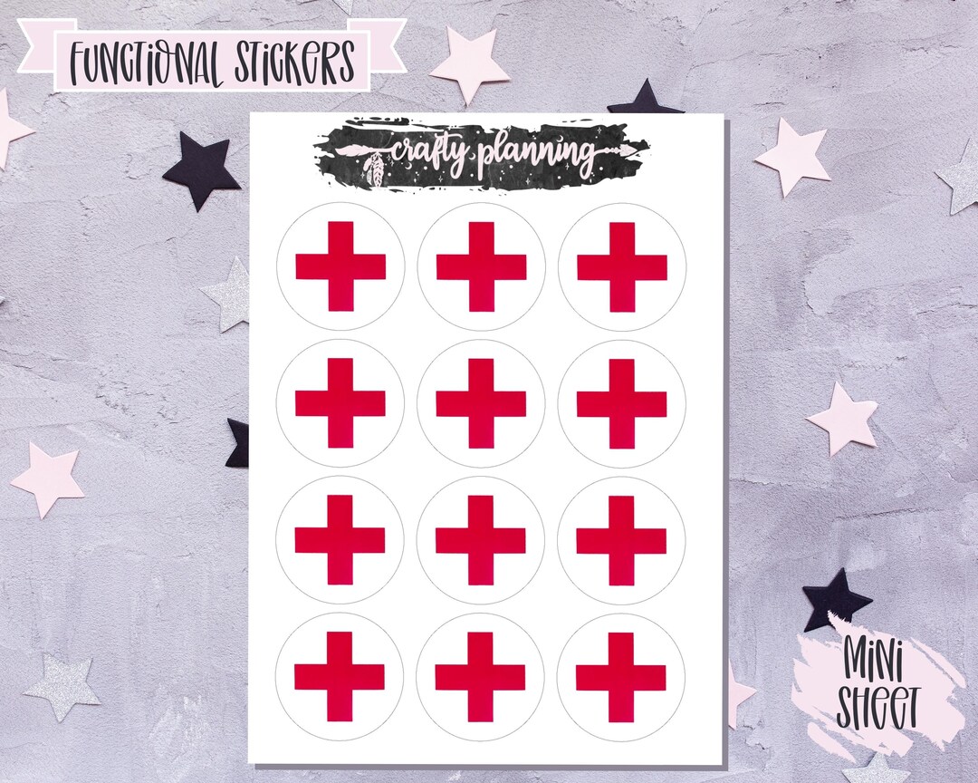 Red Cross Stickers, Medical Stickers, Hospital Stickers, Doctor ...