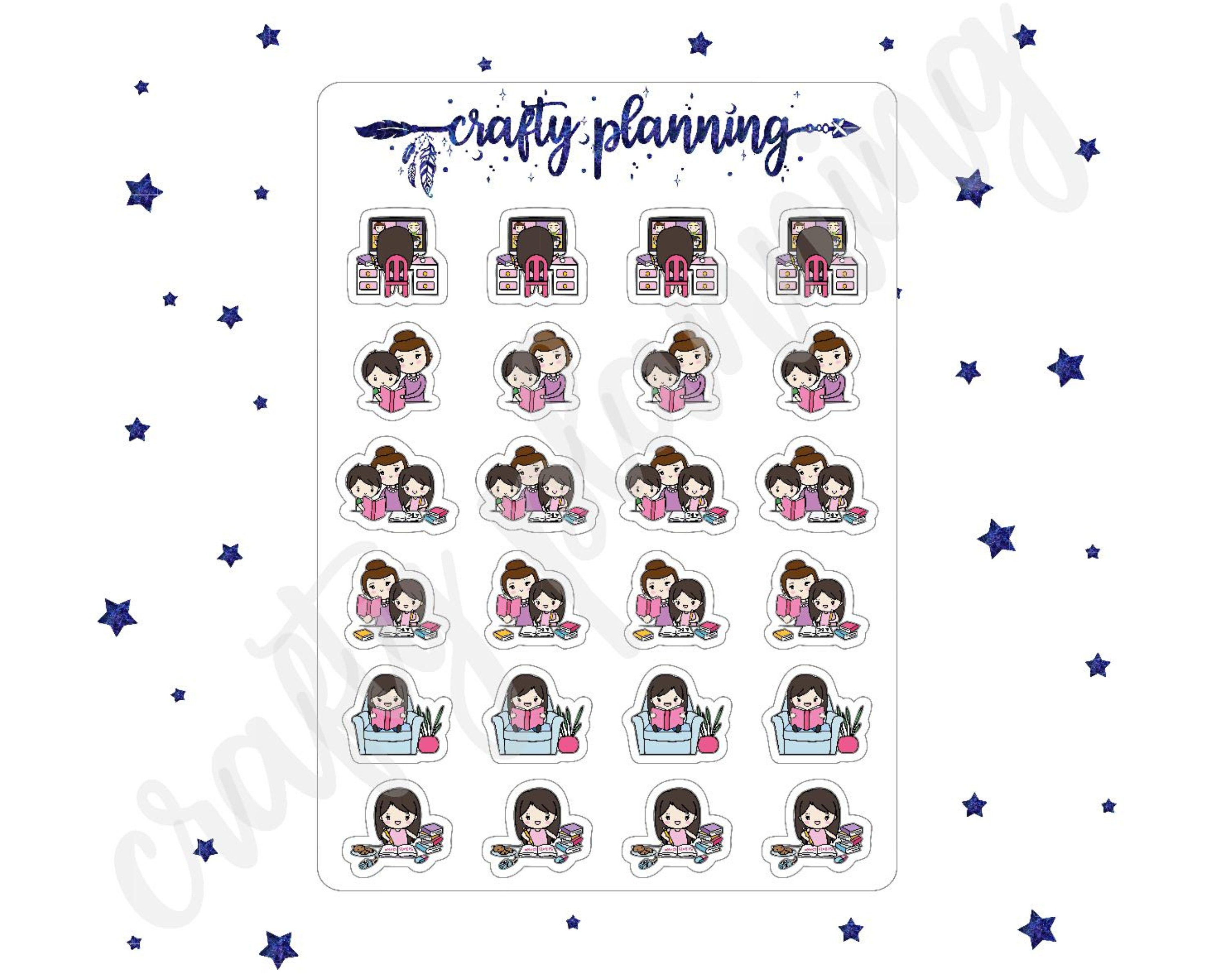 Homeschool Stickers Teacher Stickers Planner Stickers Tutor | Etsy