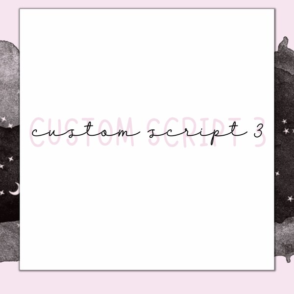 Script Font Stickers - Etsy