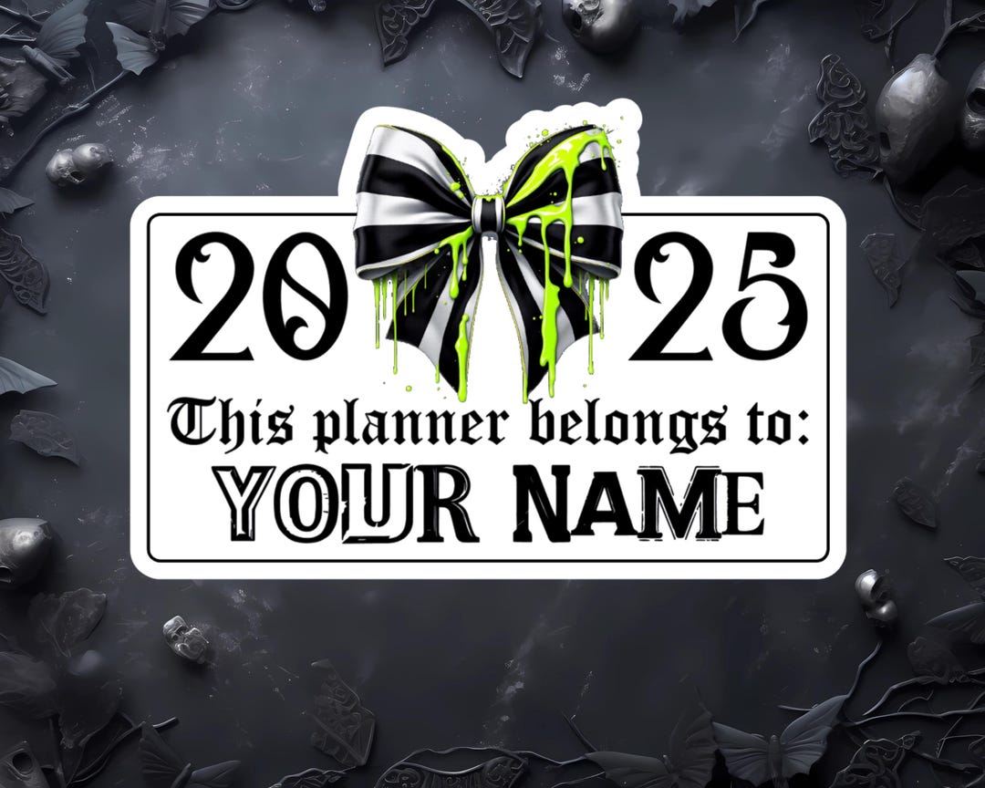 Planner Name Sticker, This Planner Belongs to Sticker, Custom Name ...