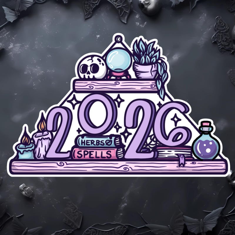 2026 Journal Sticker Purple - Etsy UK