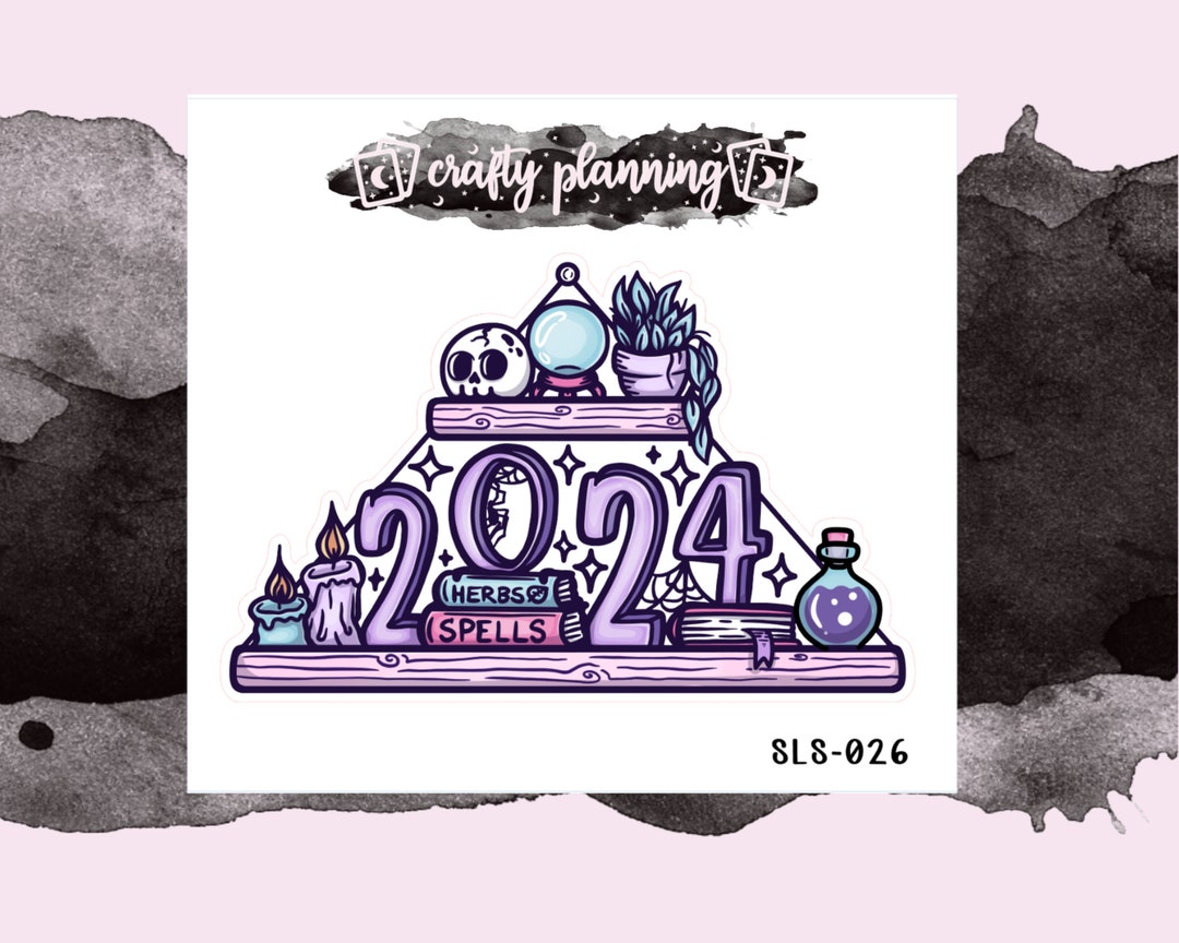2024 Stickers, Witchy Stickers, Planner Stickers, Journal Stickers, New ...