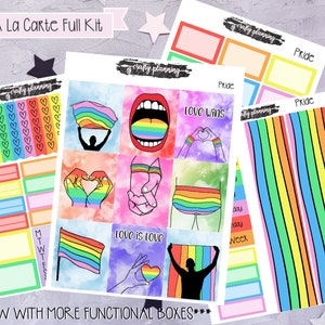 Pride Planner Kit Weekly Planner Kit Gay Pride Stickers - Etsy UK