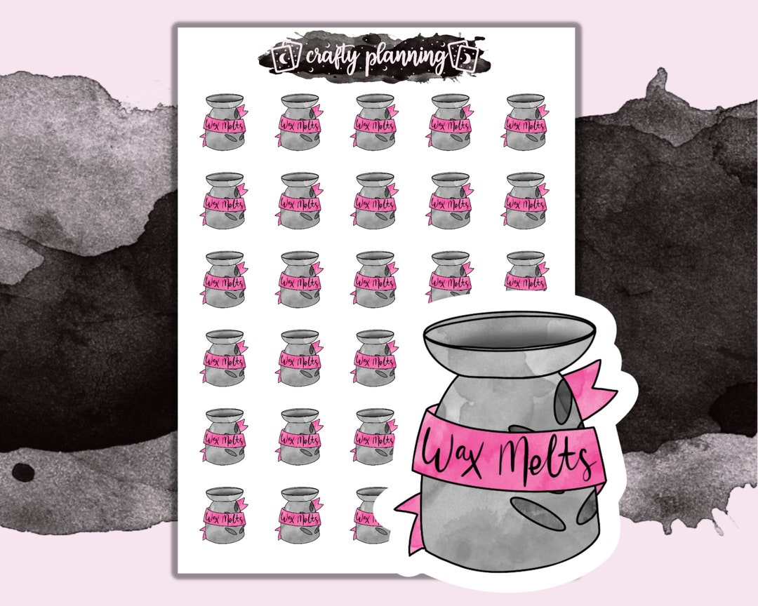 Wax Melt Stickers Planner Icons Doodle Icons Functional - Etsy