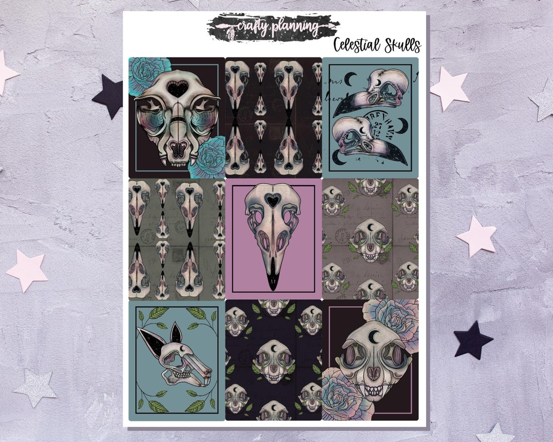Gothic Stickers, Vertical Planner, Weekly Planner Kit, Planner Stickers ...