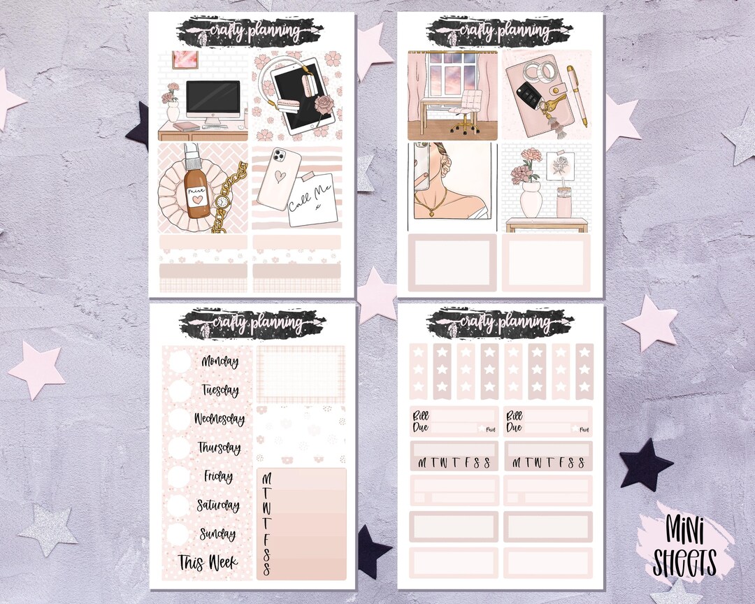 PP Weeks Kits, Mini Planner Kit, B6 Planner Kit, Planner Stickers ...