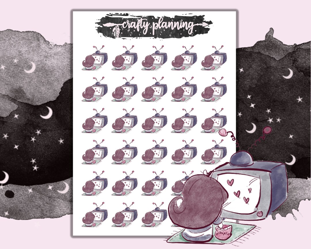 TV Stickers, Character Stickers, Planner Stickers, Binge Watch Stickers ...