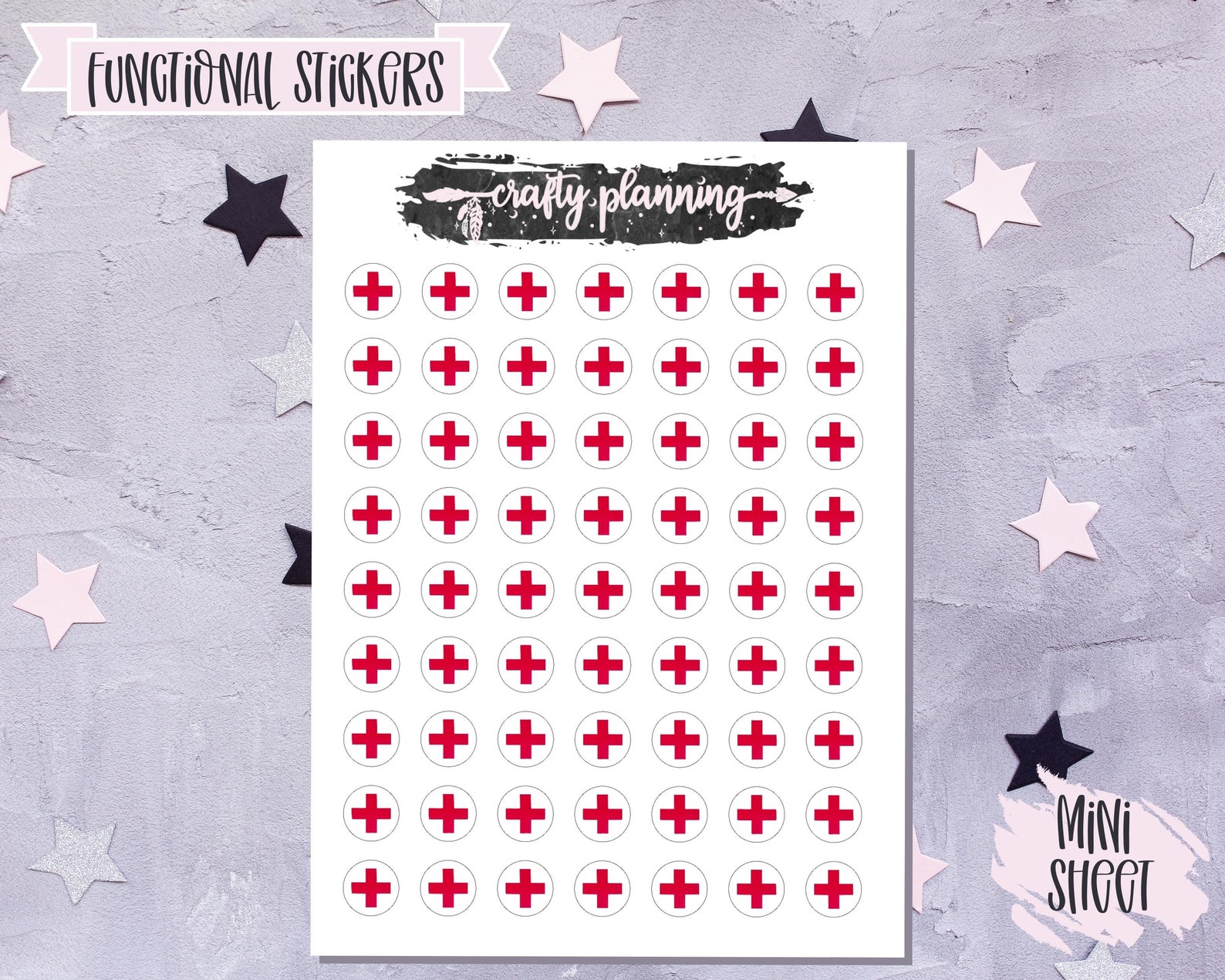 Red Cross Stickers Medical Stickers Hospital Stickers - Etsy