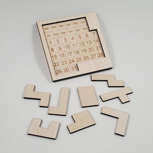 Daily Calendar Puzzle - Etsy