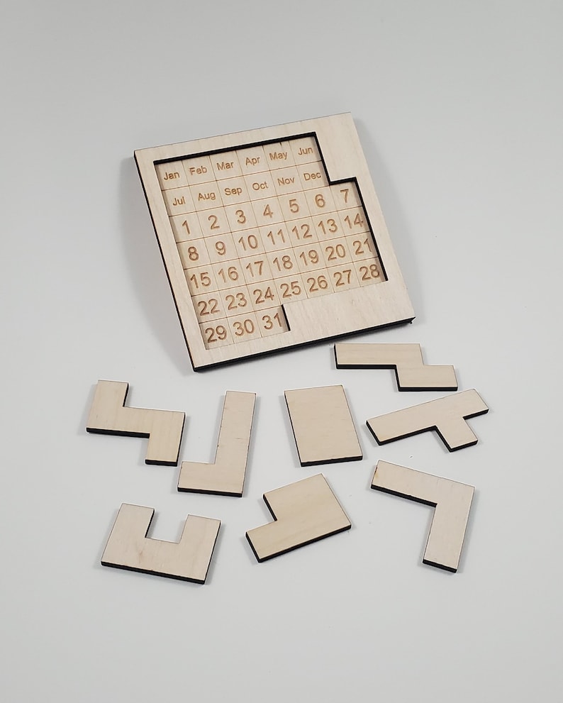 Daily Calendar Puzzle - Etsy
