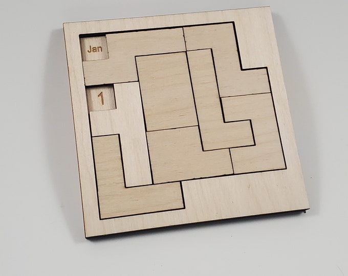 Daily Calendar Puzzle - Etsy