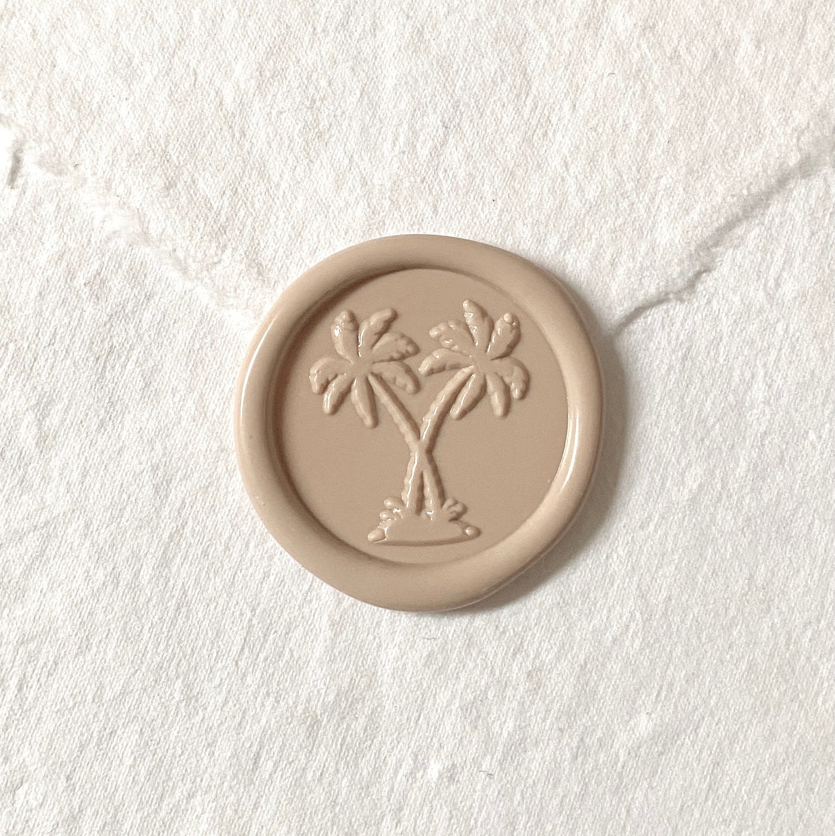 Palm Tree Wax Seal Sample - Ready Made With Self-adhesive Backing for ...