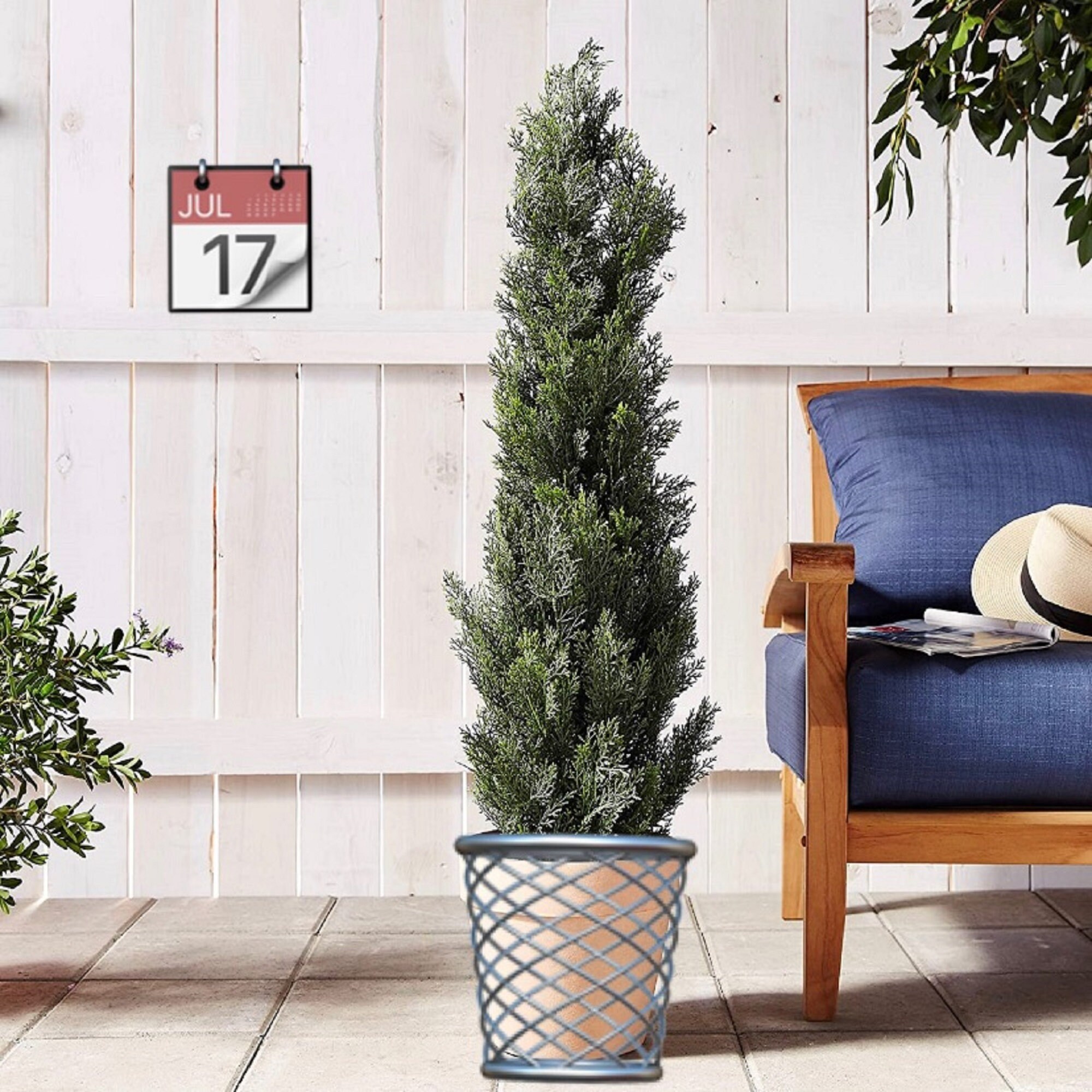 4' Cedar Tree Silk Tree in-door/out-door - Etsy