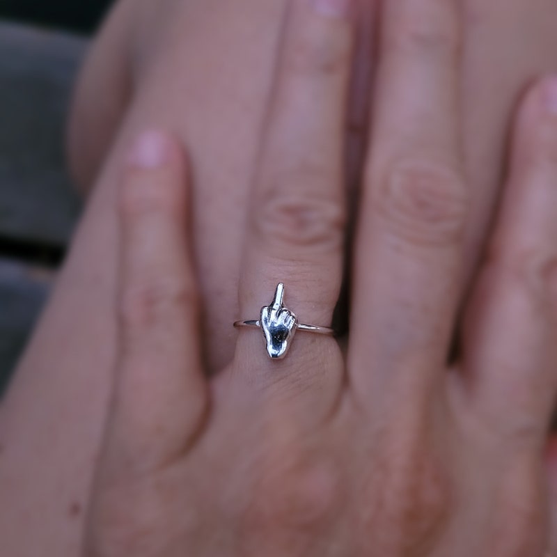 Middle Finger Ring - Etsy