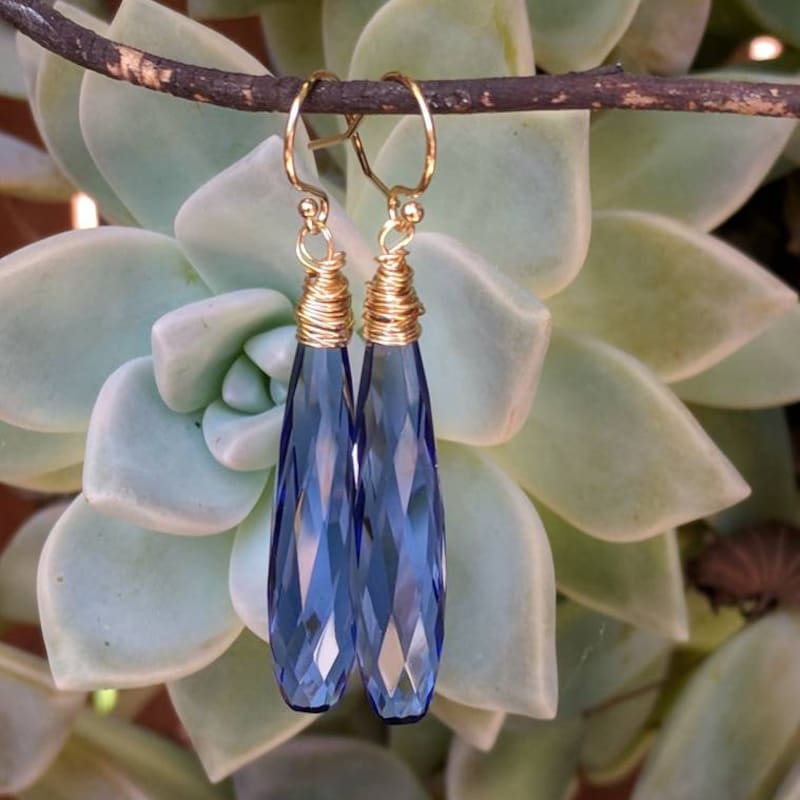 Tanzanite Earrings - Etsy