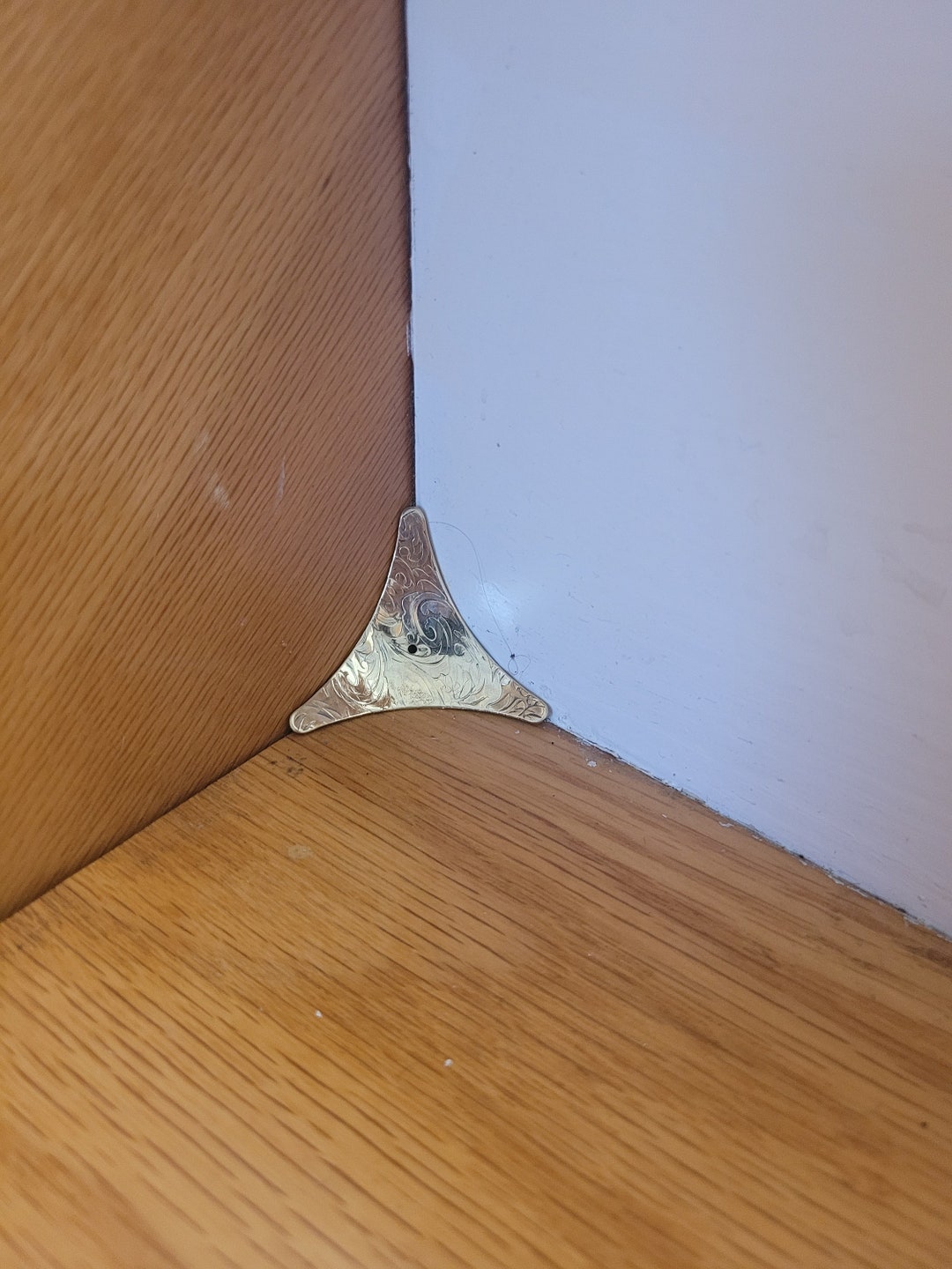 Solid Brass or Copper Corner Dust Protectors. Stair Dust Guard. Dusty ...