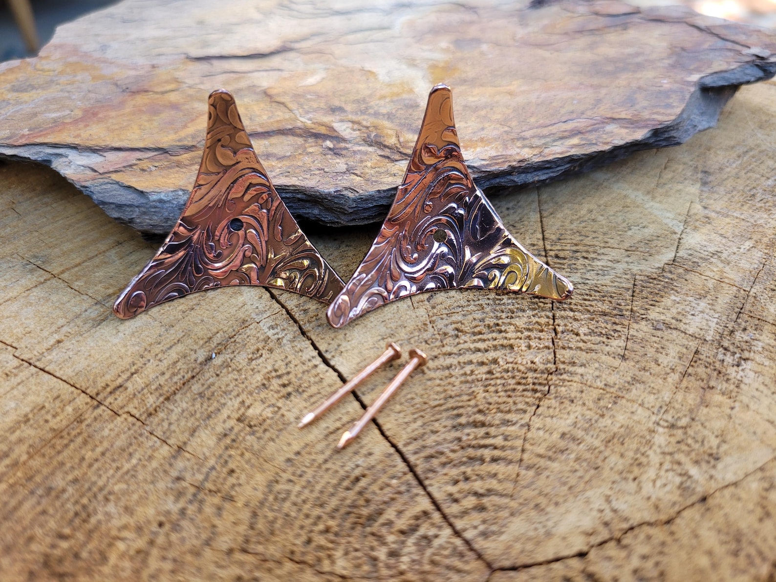 Solid Copper or Brass Corner Dust Protectors. Stair Dust Guard. Dusty ...
