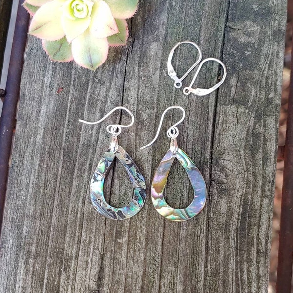 Abalone Earrings - Etsy