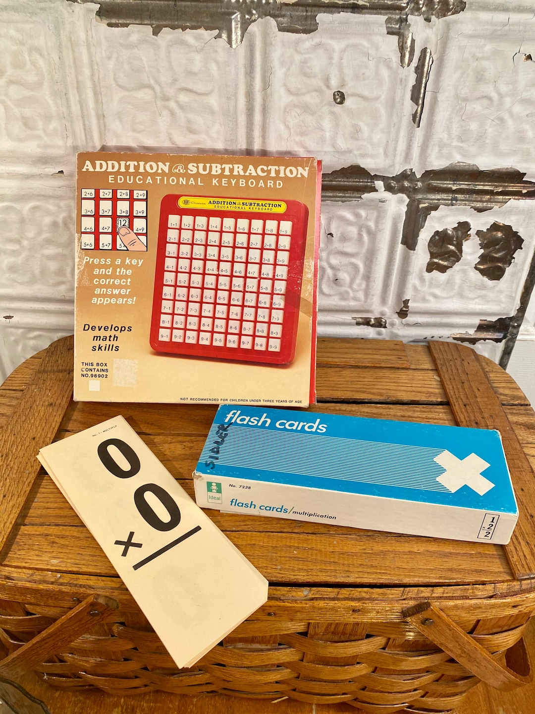 Vintage School, Vintage Flash Cards, Vintage Multiplication Keyboard ...